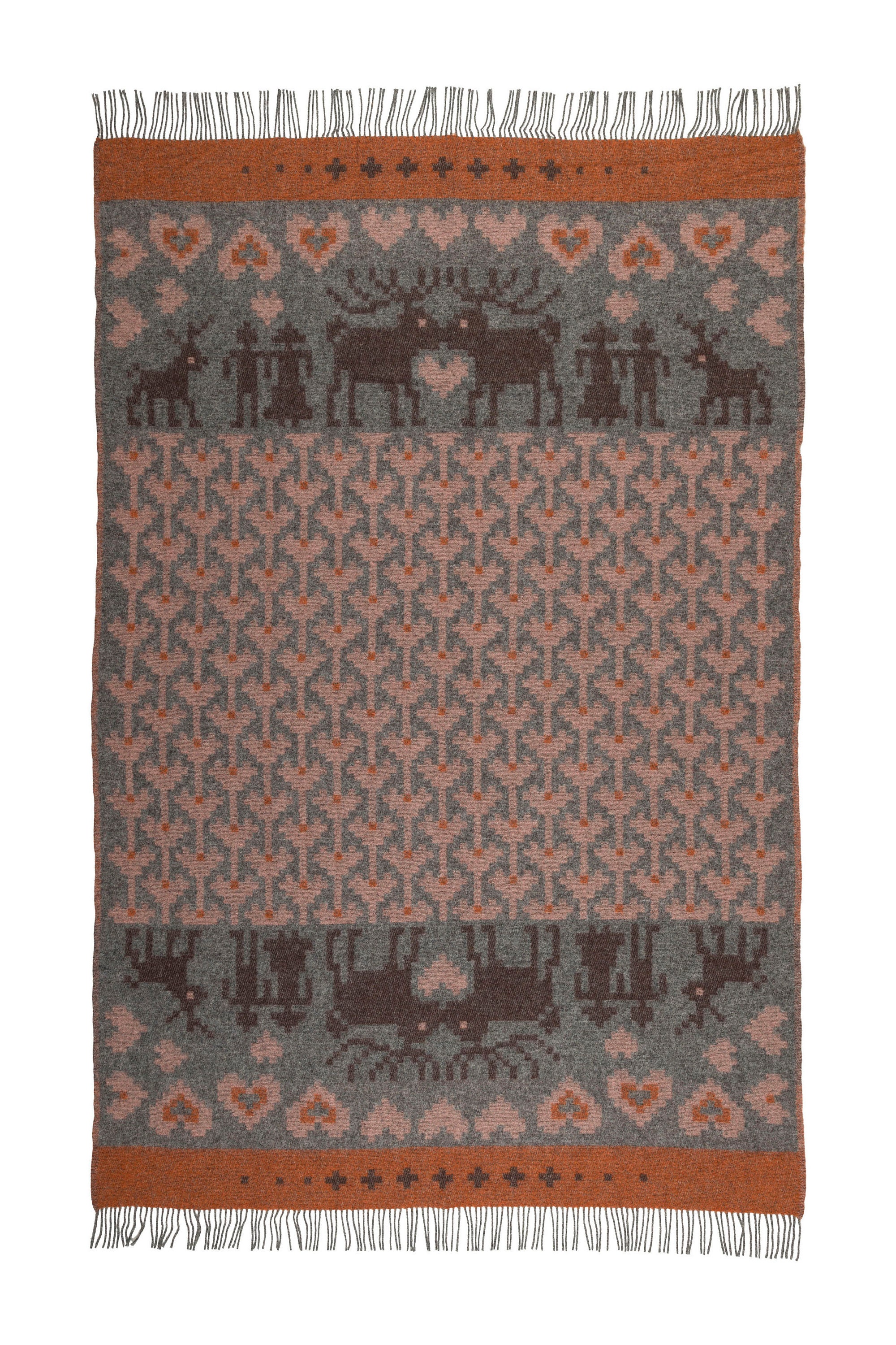 Fastfolk Pattern Wool Blanket Ojbro Vantfabrik - Etsy