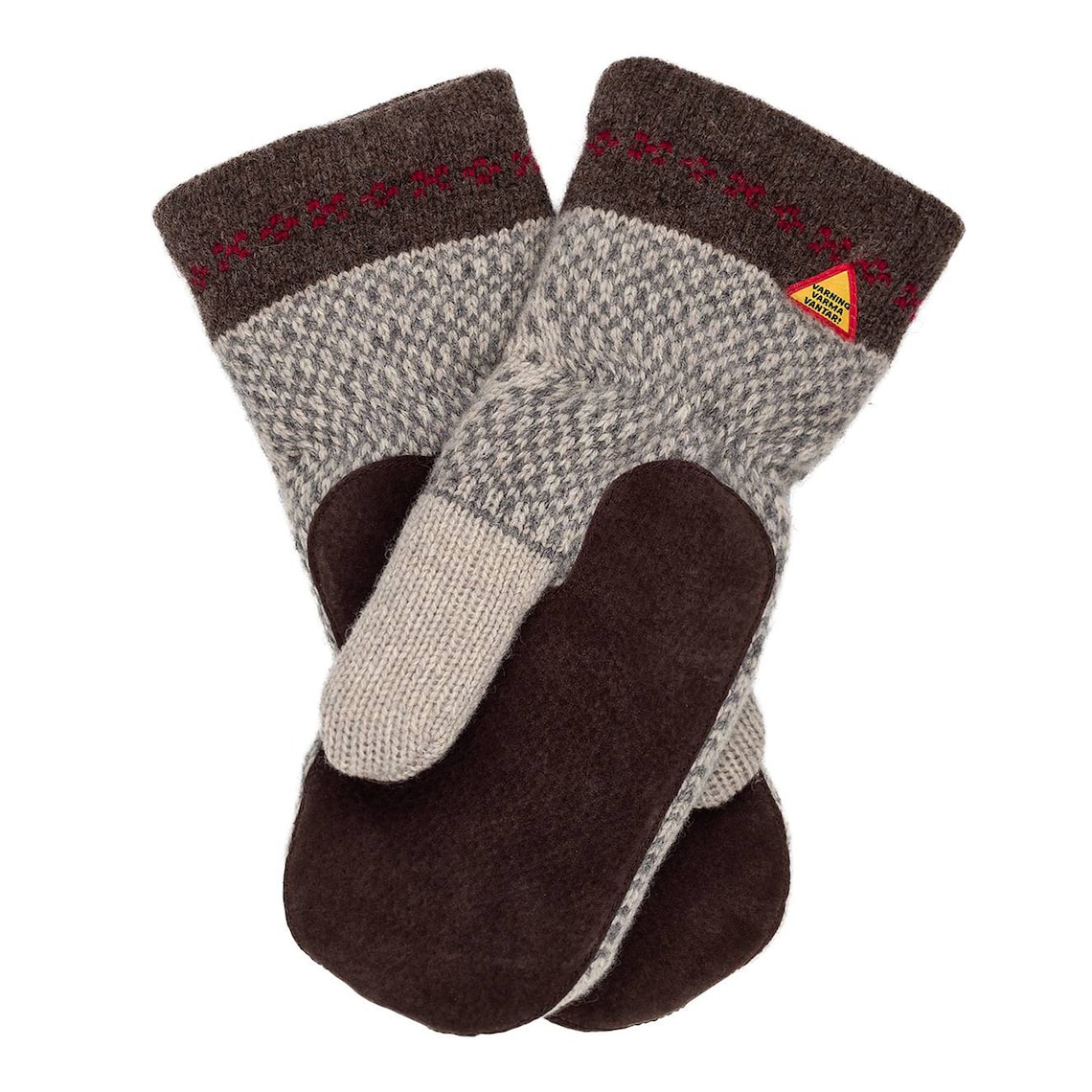 Organic Merino Wool Mittens With Suede Palm by Ojbrovantfabrik Skafto ...