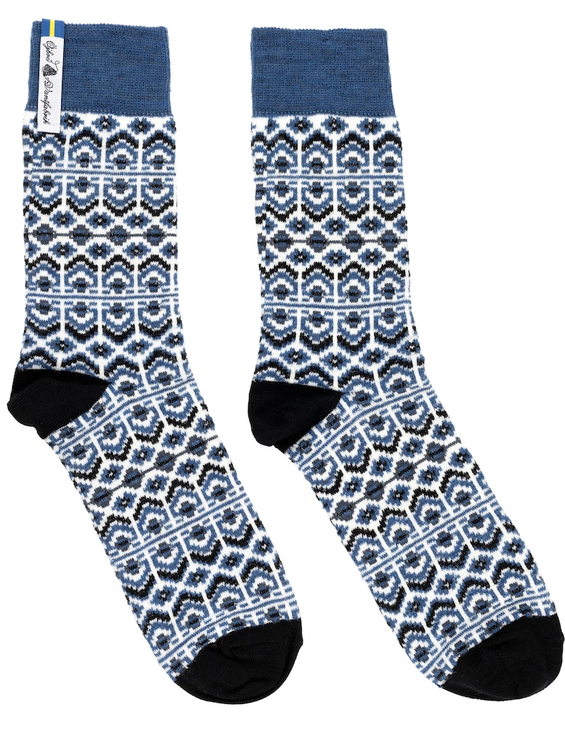 Everyday Swedish Socks - Dalarna Pattern - Merino Wool - Ojbro ...