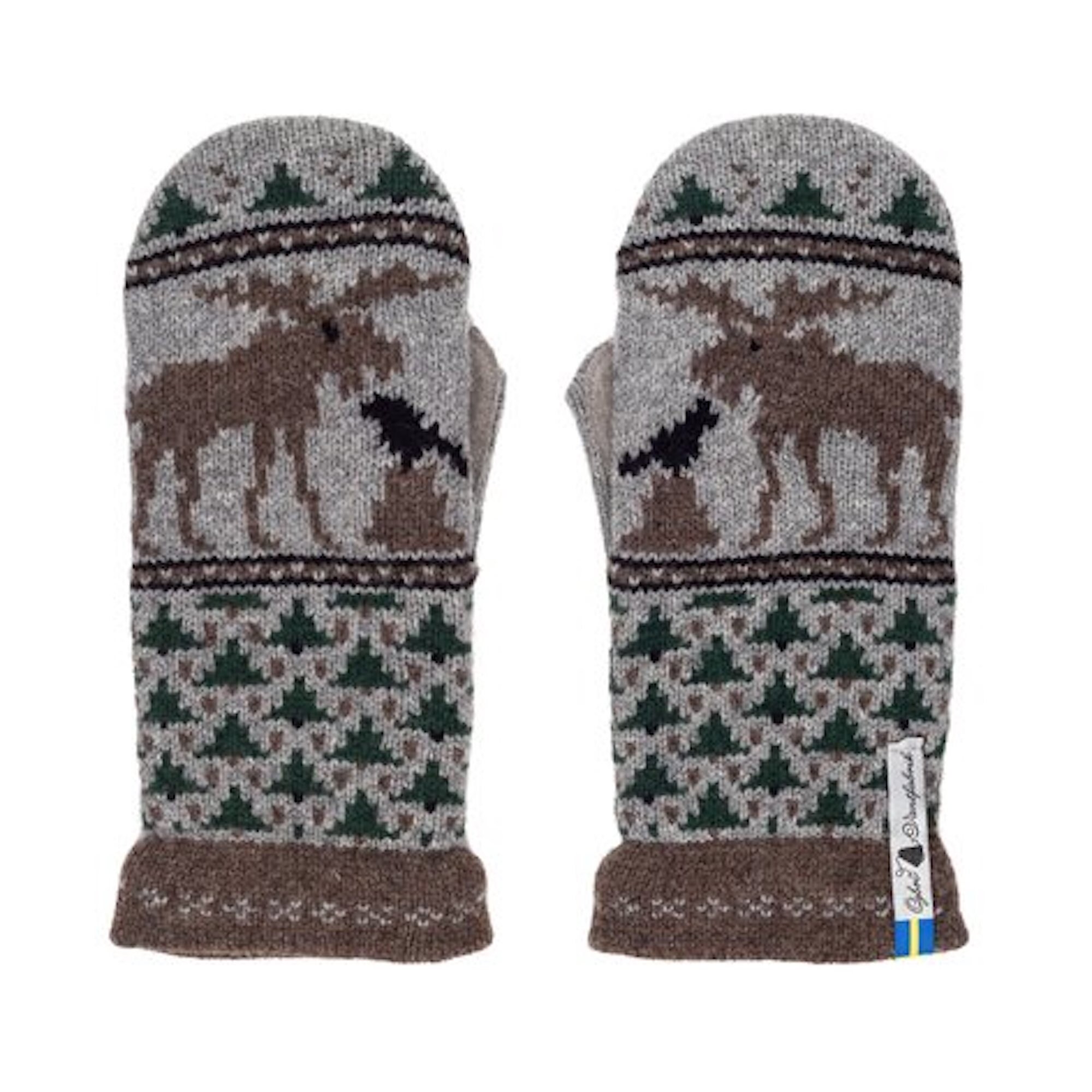 Organic Merino Wool Mittens With Suede Palm by Ojbrovantfabrik Skogen ...