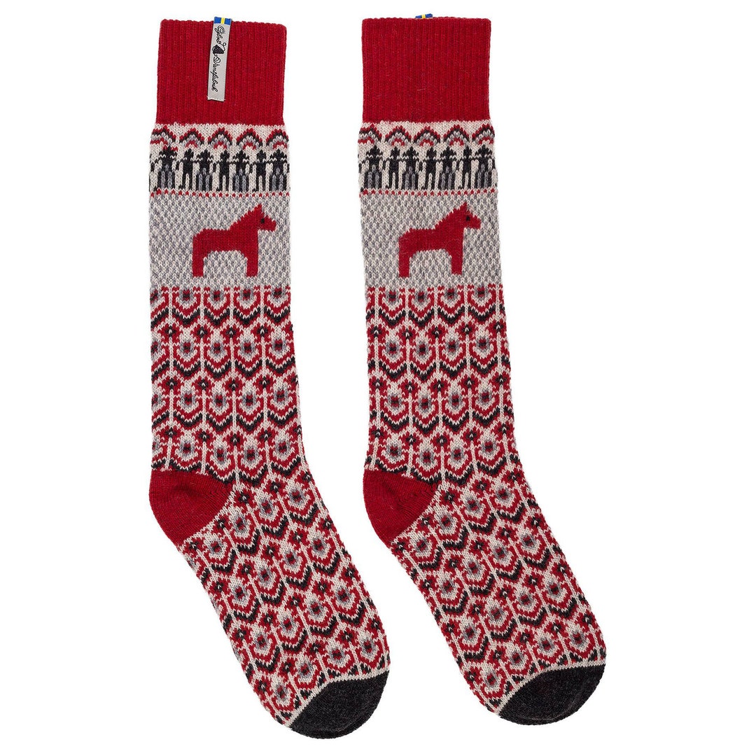 Dalarna Pattern Swedish Socks Ojbro Vantfabrick - Etsy