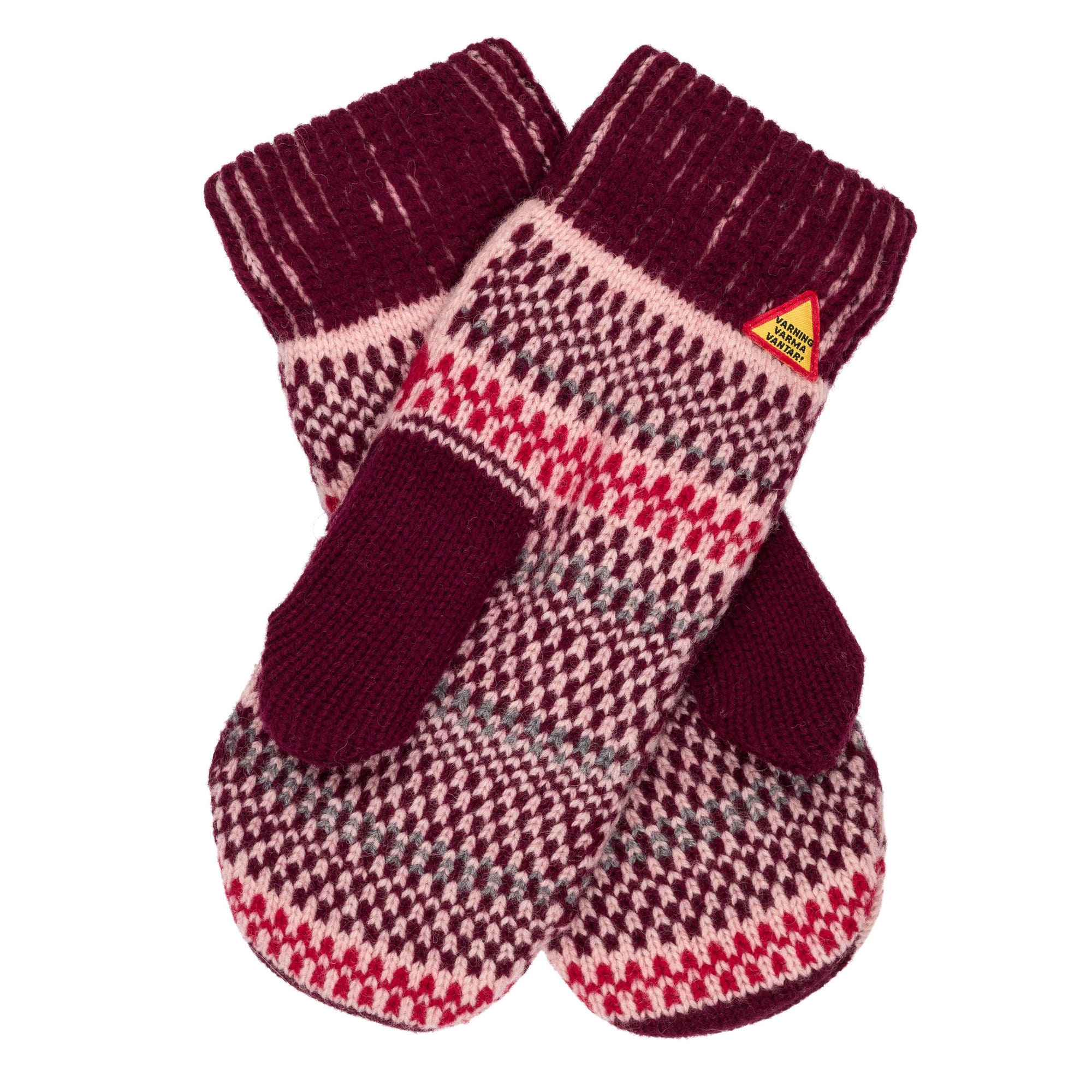 Organic Merino Wool Mittens by Ojbrovantfabrik Ringdans Pattern Made in ...