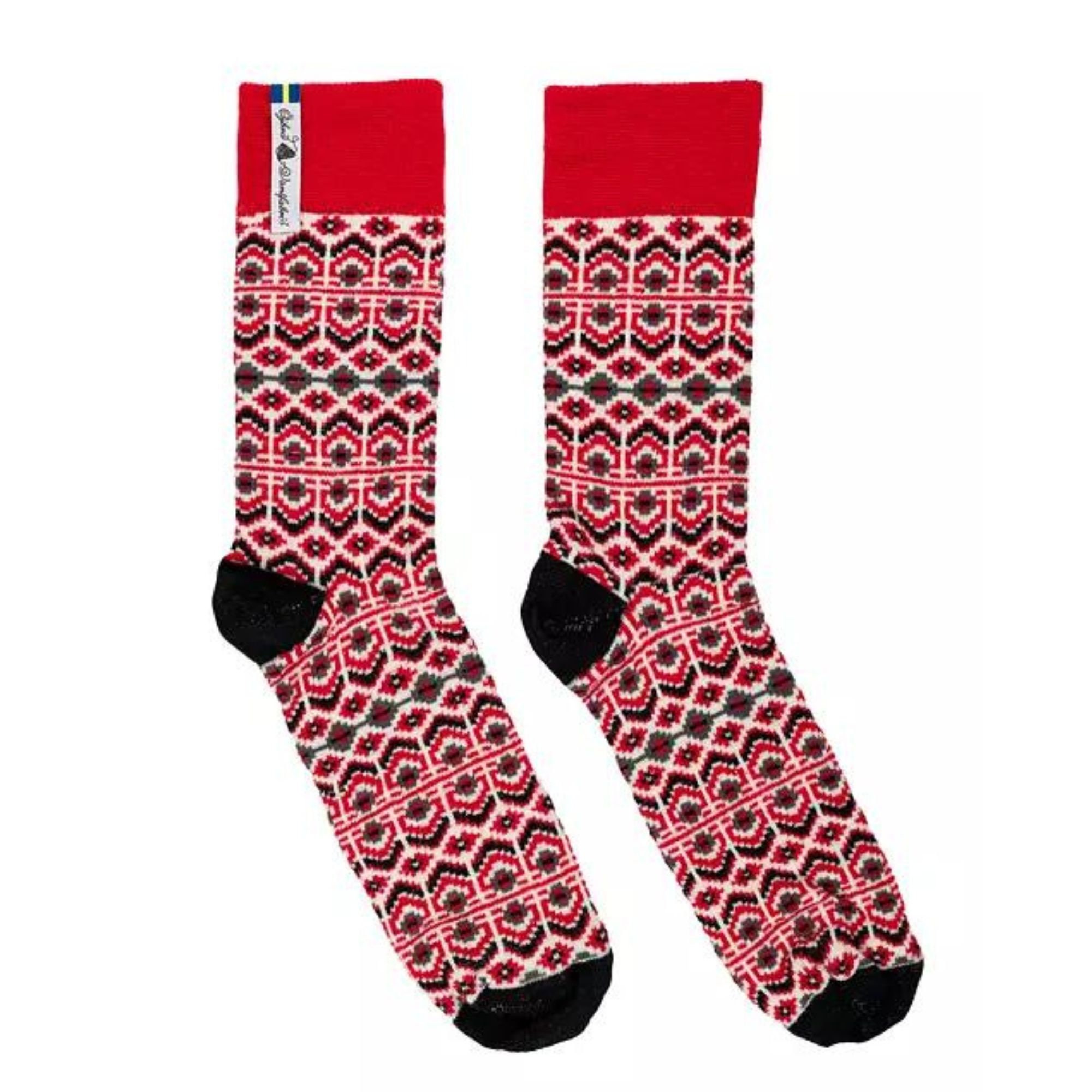 Everyday Swedish Socks - Dalarna Pattern - Merino Wool - Ojbro ...