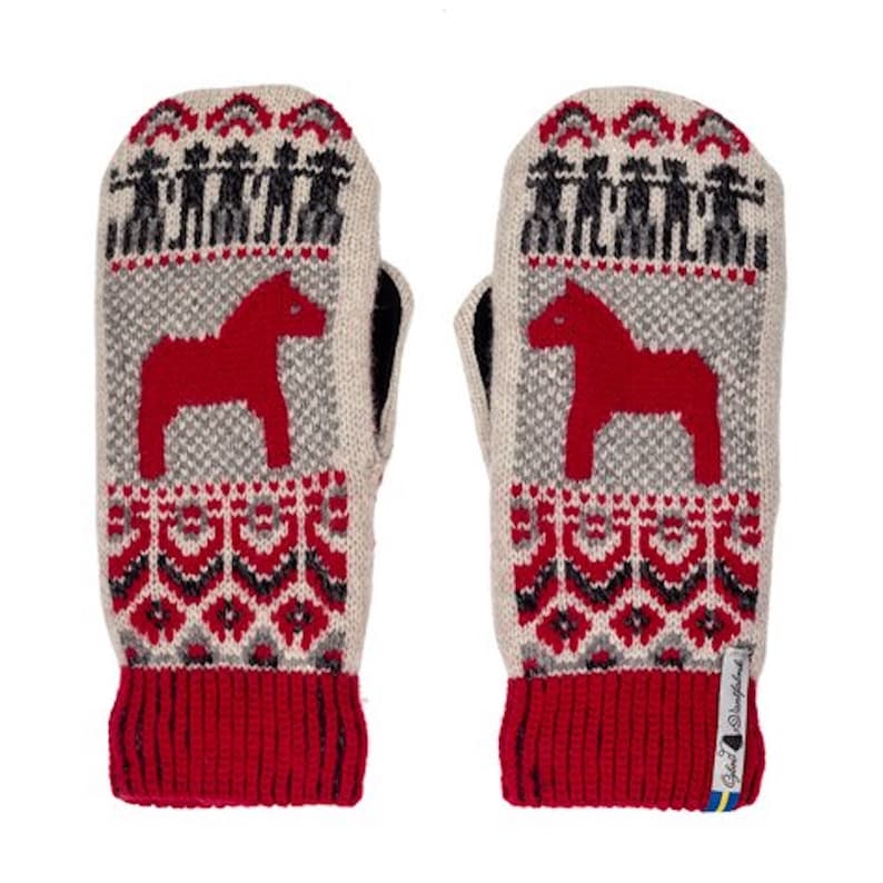Organic Merino Wool Mittens With Suede Palm by Ojbrovantfabrik Dalarna ...