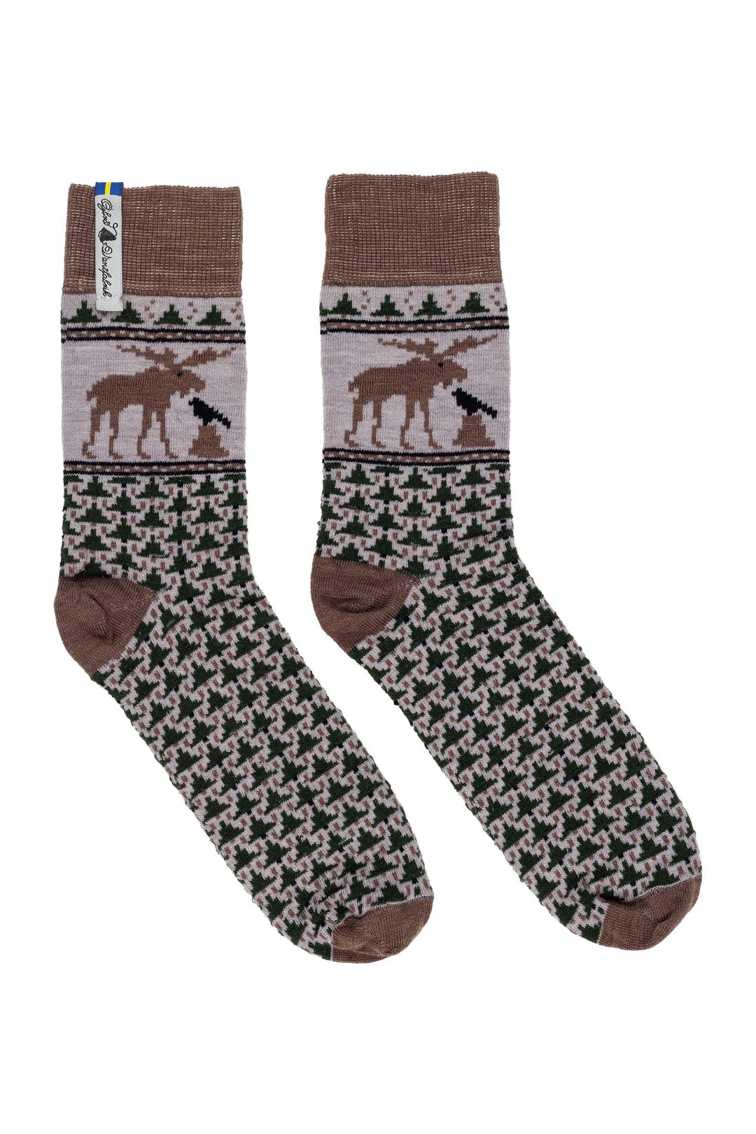 Everyday Swedish Socks - Skogen Pattern - Merino Wool - Ojbro ...