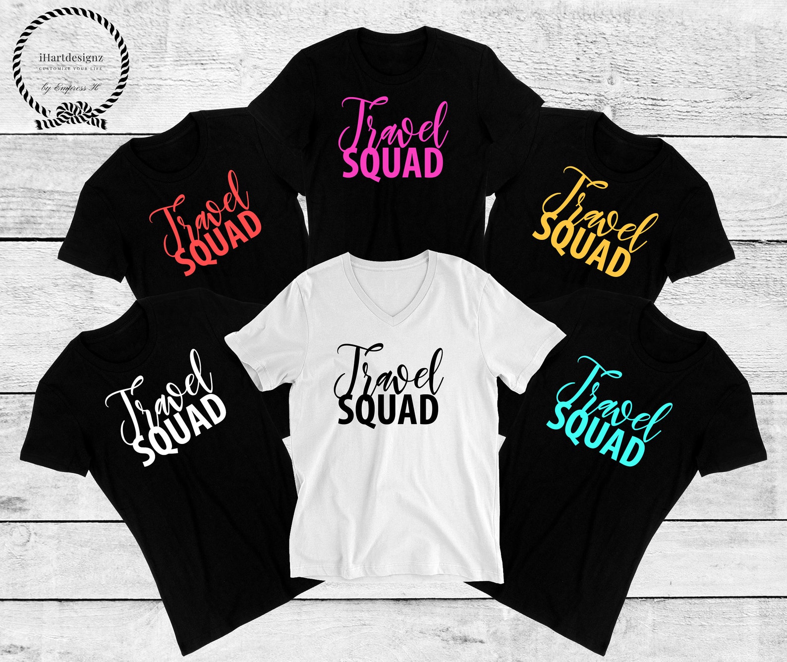 Travel Squad Tee Girls Trip T-shirt Clique Matching Travel | Etsy