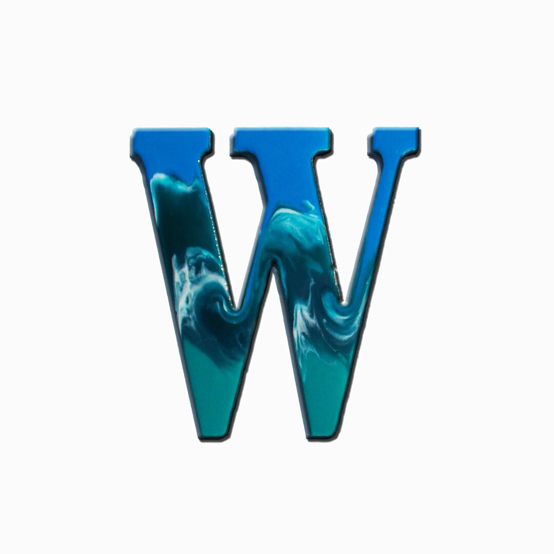 Letter w, Making Waves Alphabet, Ocean Art, Wall Art, Family Gallery ...