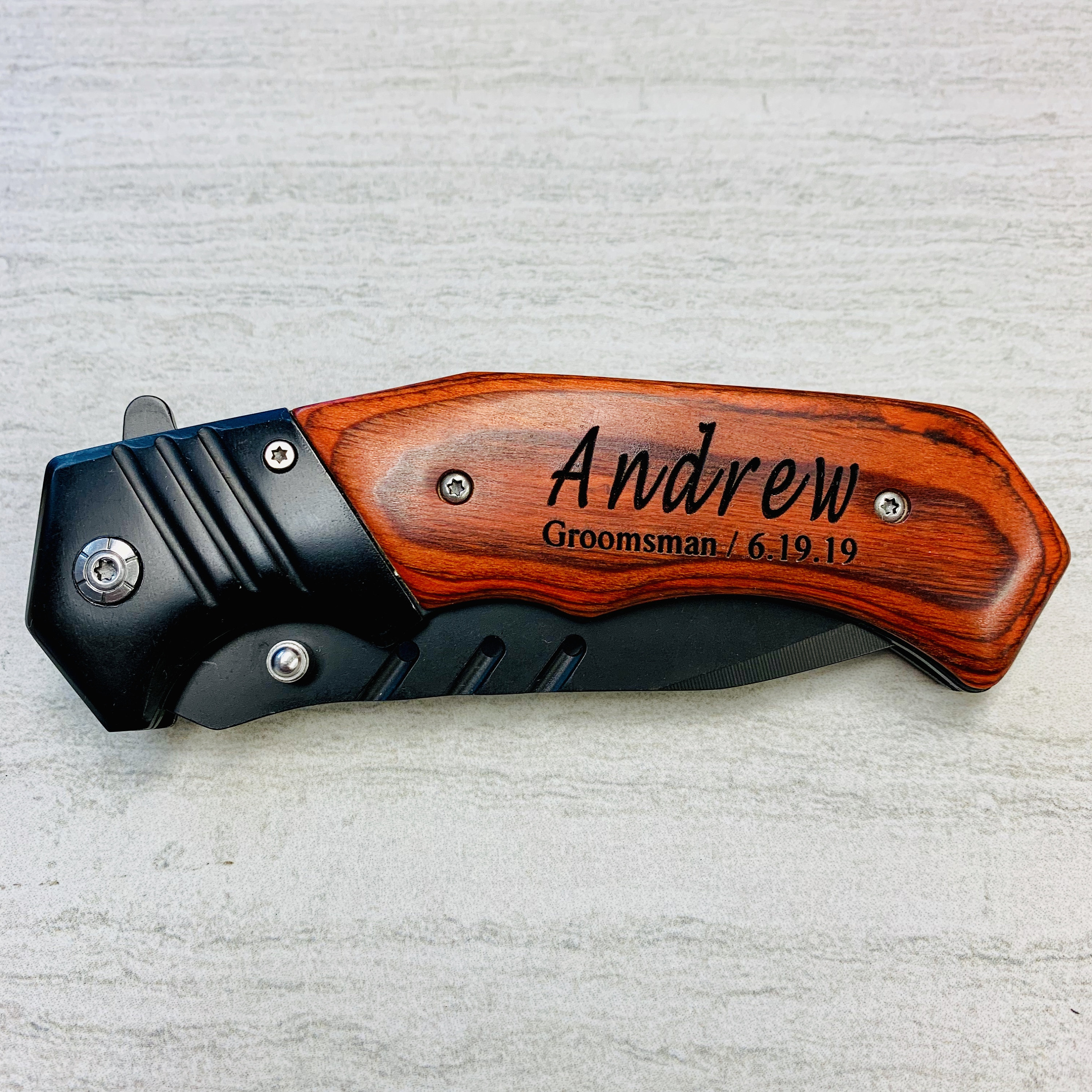 Engraved Knife Groomsmen Knife Monogrammed Knife Custom - Etsy