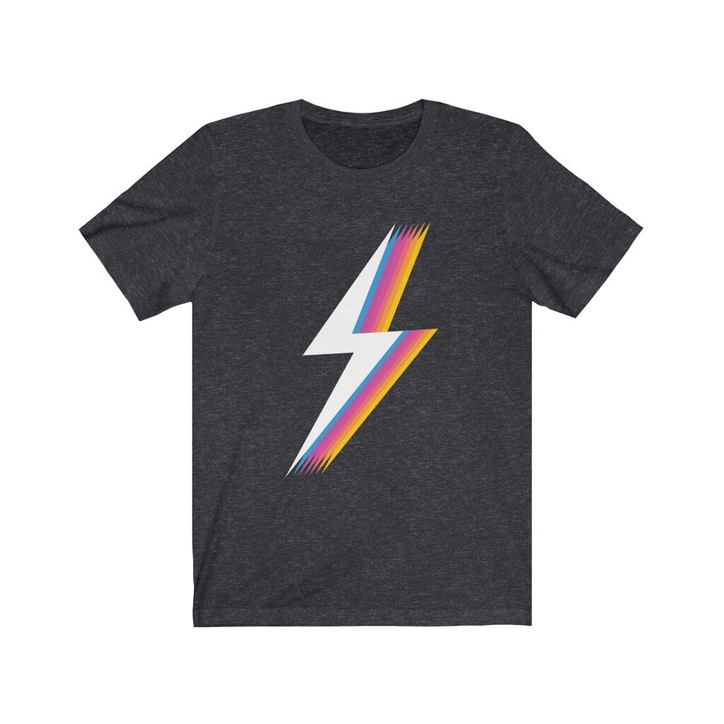 Lightning Bolt Shirt Tshirt Women and Men Graphic Tees | Etsy