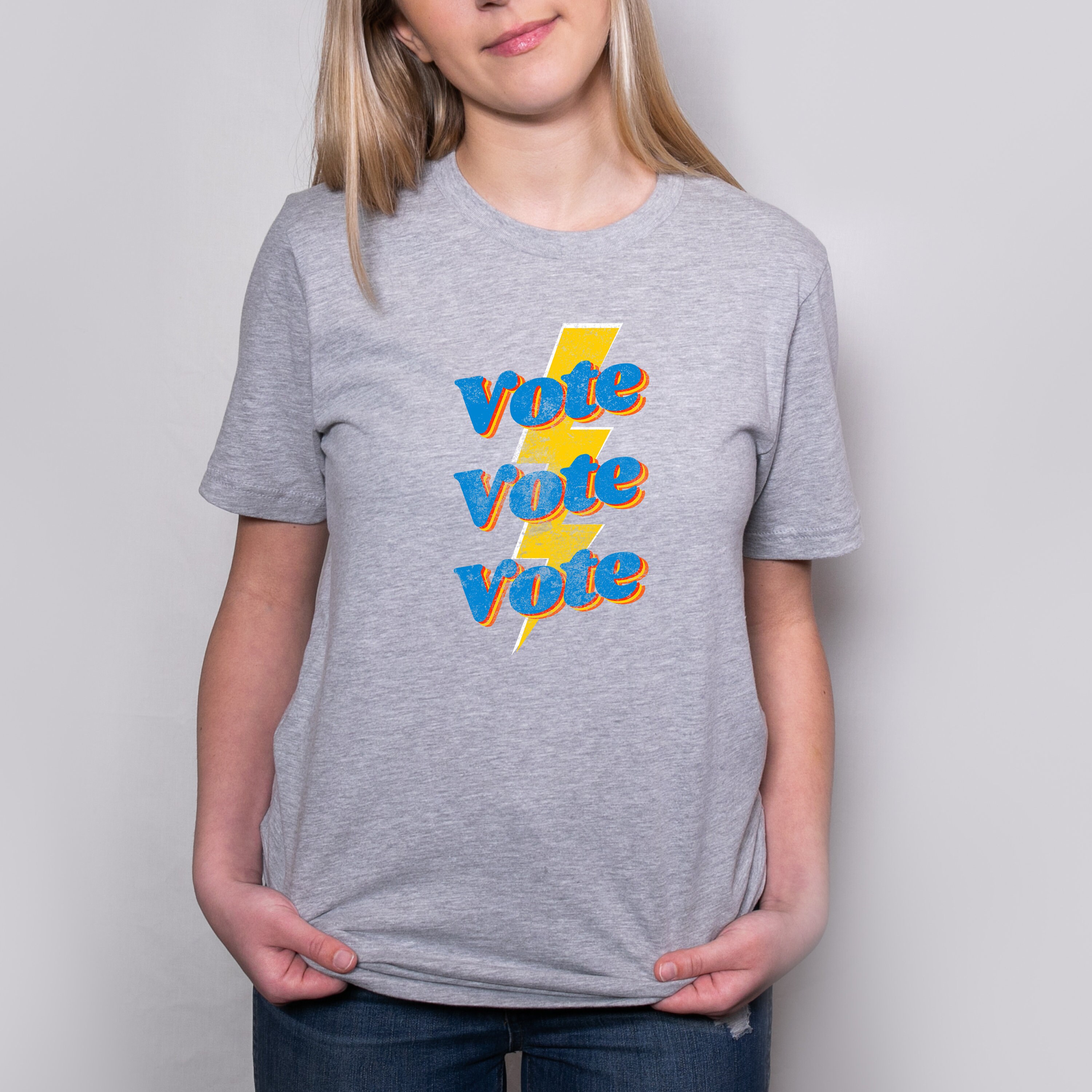 Vote Shirt Vote Graphic Tee Cool Election Shirt Lightning | Etsy