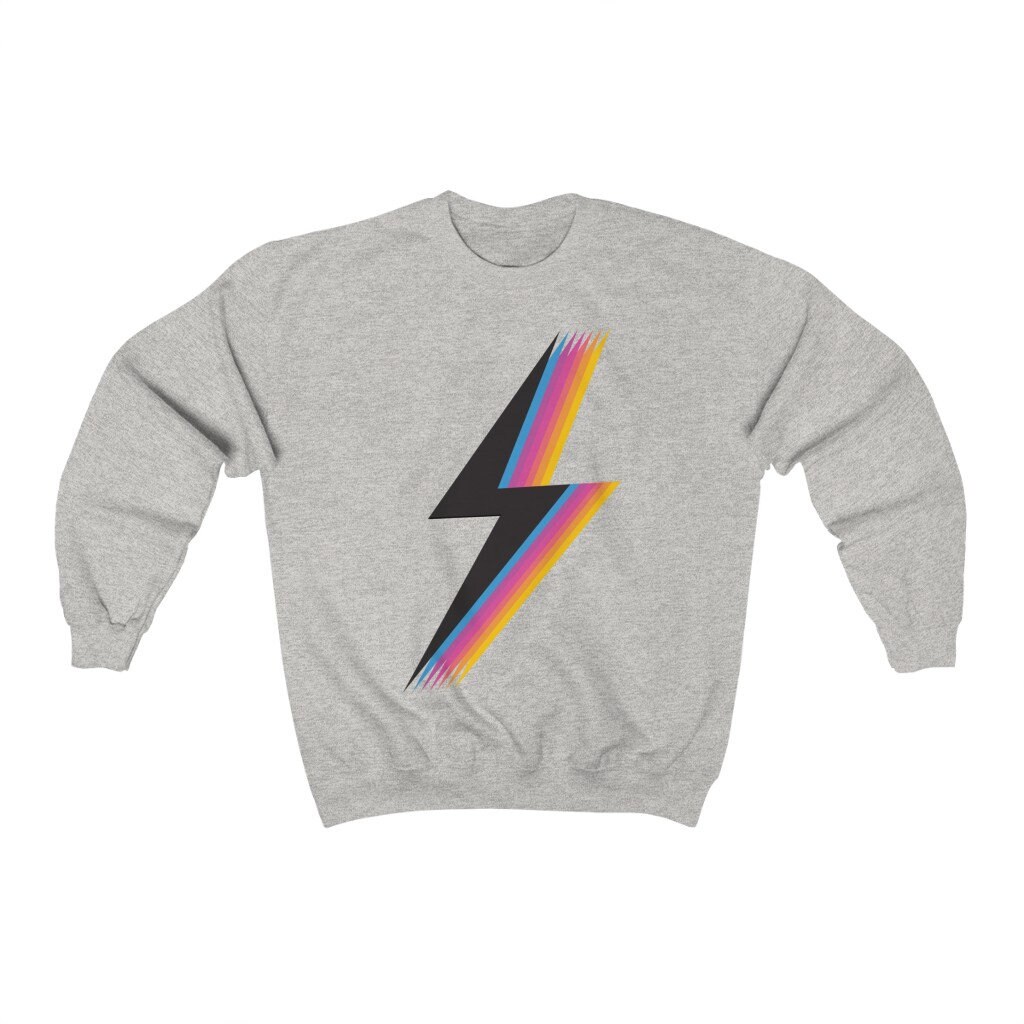 Lightning Bolt Sweatshirt, Womens Sweatshirt, Graphic Sweatshirts ...