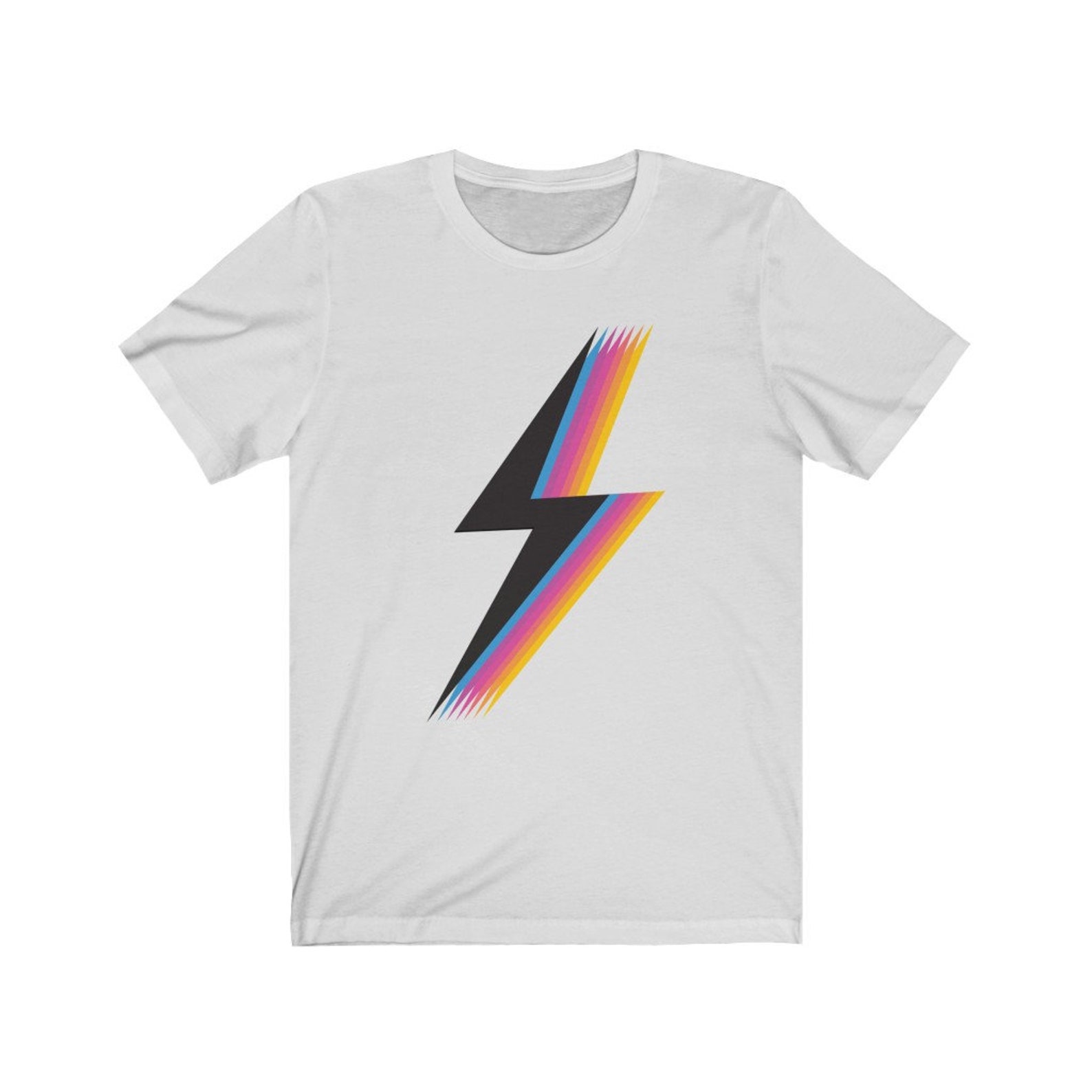 Lightning Bolt Shirt Tshirt Women and Men Graphic Tees - Etsy