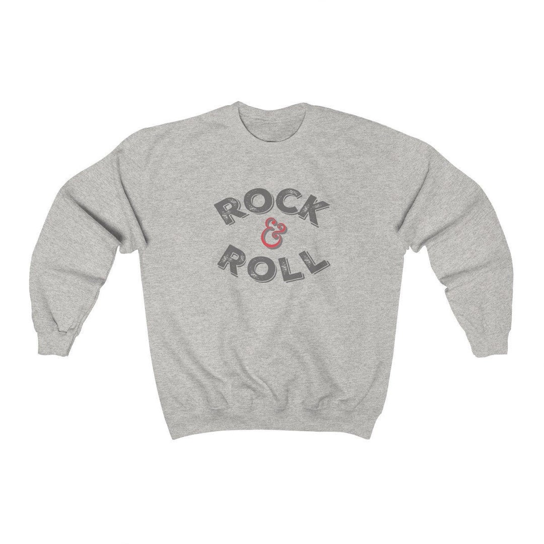 Rock and Roll Sweatshirt, Rock N Roll Sweatshirt, Sweatshirt Women ...