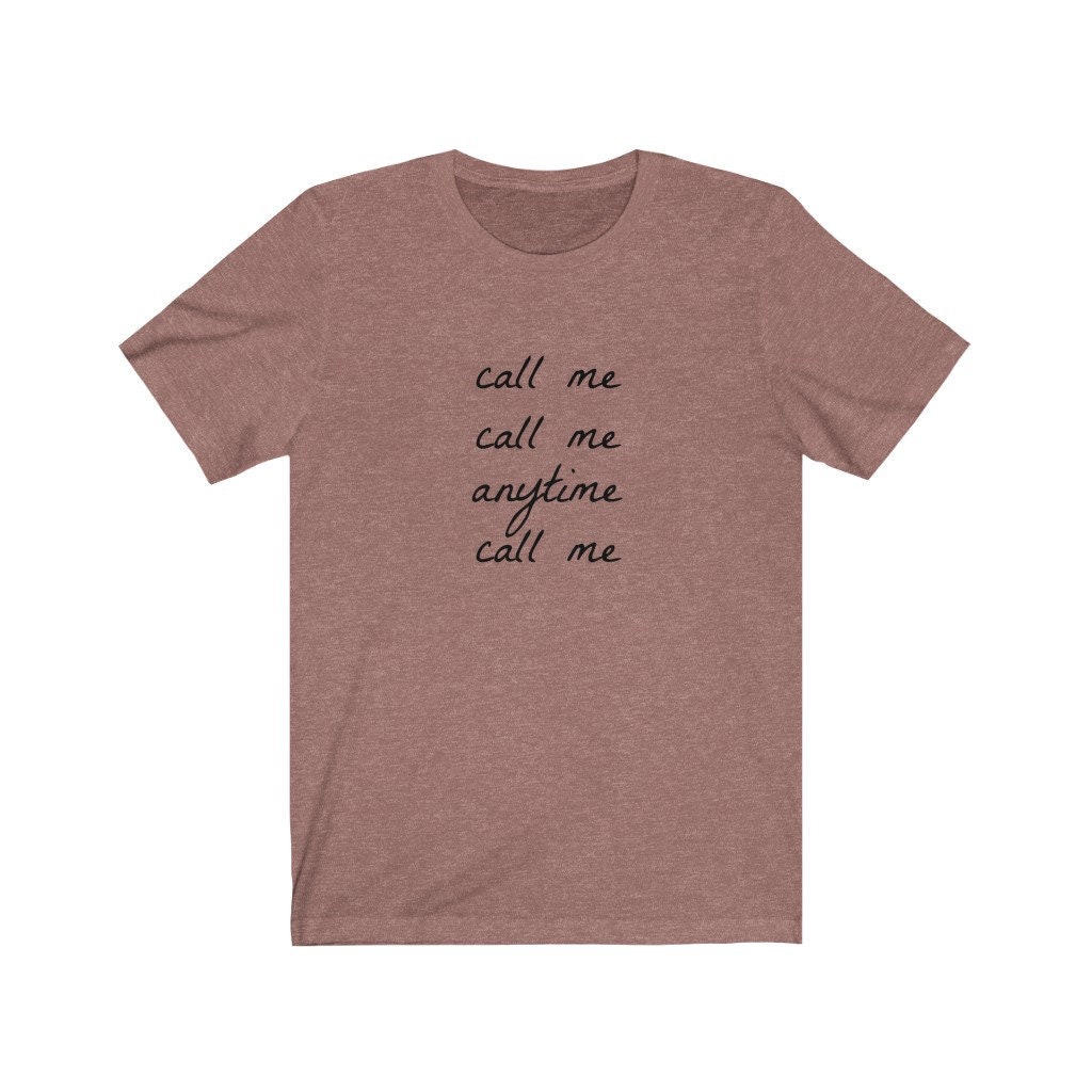 Call Me Tshirt 80s Rock Music Graphic T shirt Unisex | Etsy