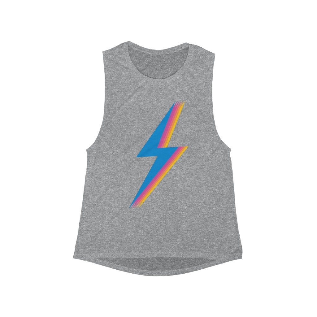 Bolt Graphic Tank Lightning Tank Retro Tank Tank for Women | Etsy