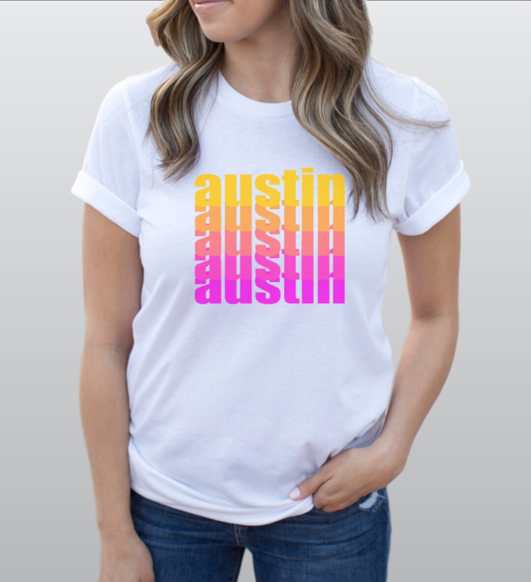 Austin TX Retro Graphic Tees Austin Texas Shirt Austin Gift - Etsy España