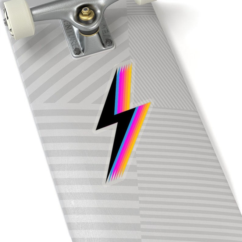 Lightning Bolt Sticker Colorful Lightning Bolt Stickers Four - Etsy