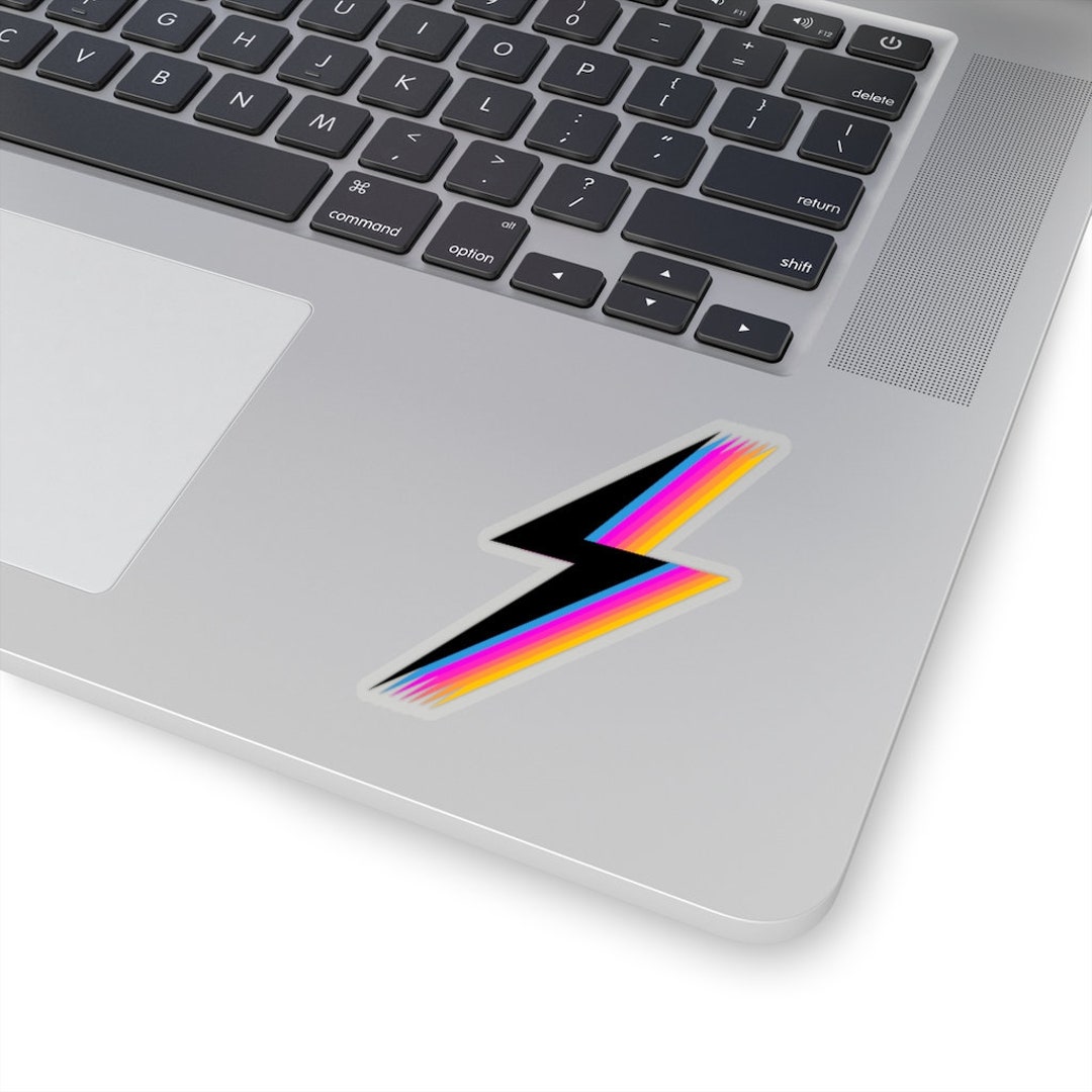 Lightning Bolt Sticker, Colorful Lightning Bolt Stickers, Four Size ...