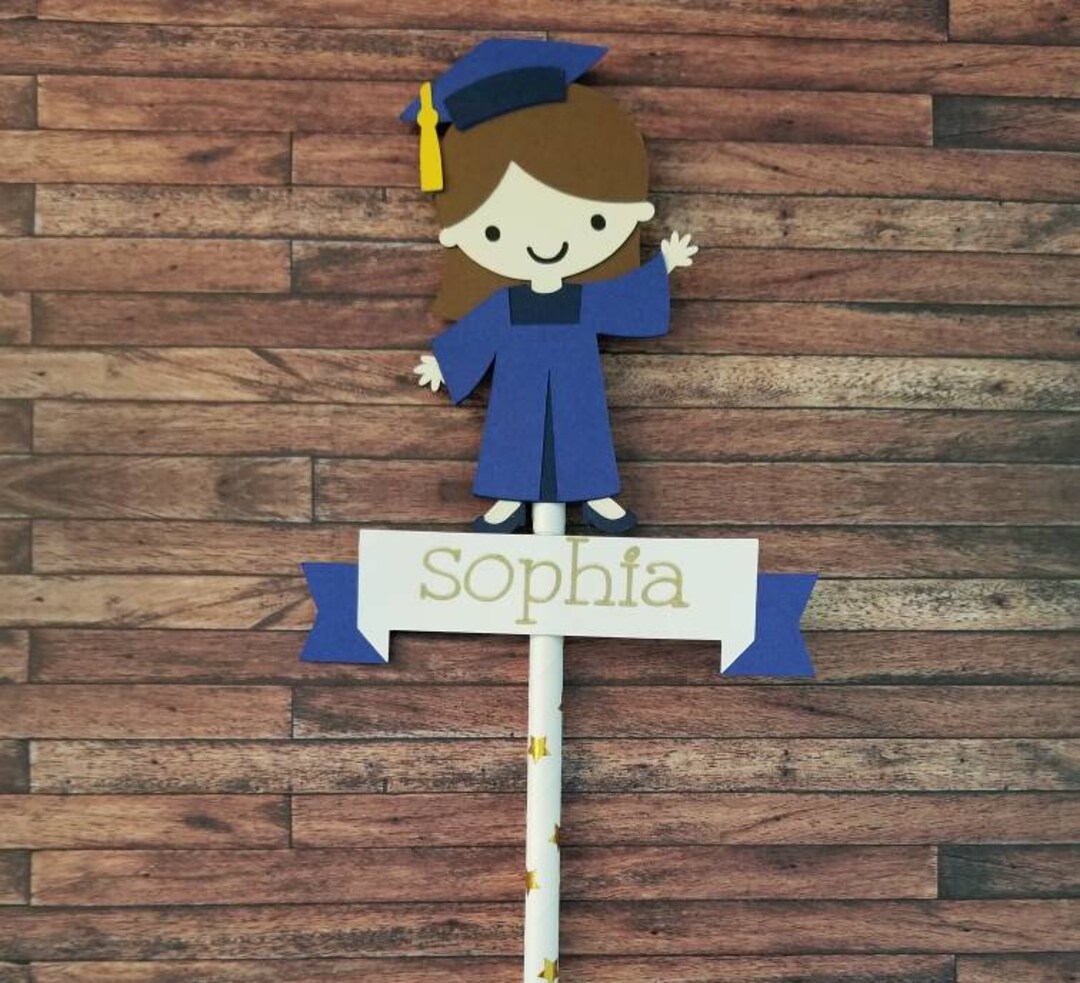 Graduation Cake Topper | Table Centerpieces - Etsy