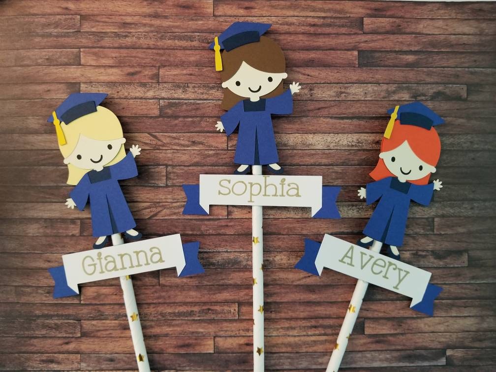 Graduation Cake Topper | Table Centerpieces - Etsy