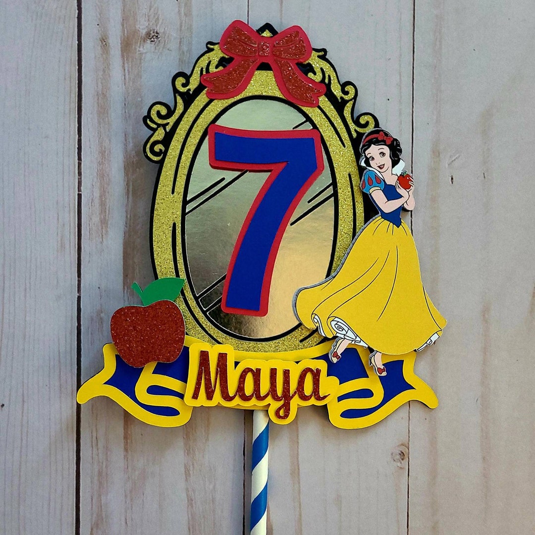 Snow White Cake Topper | Table Centerpieces - Etsy