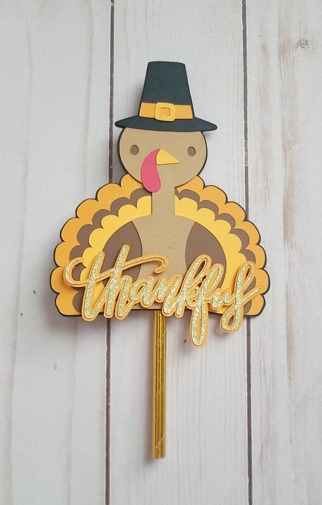 Turkey | Thanksgiving Topper | Table Centerpieces | Dessert Topper ...