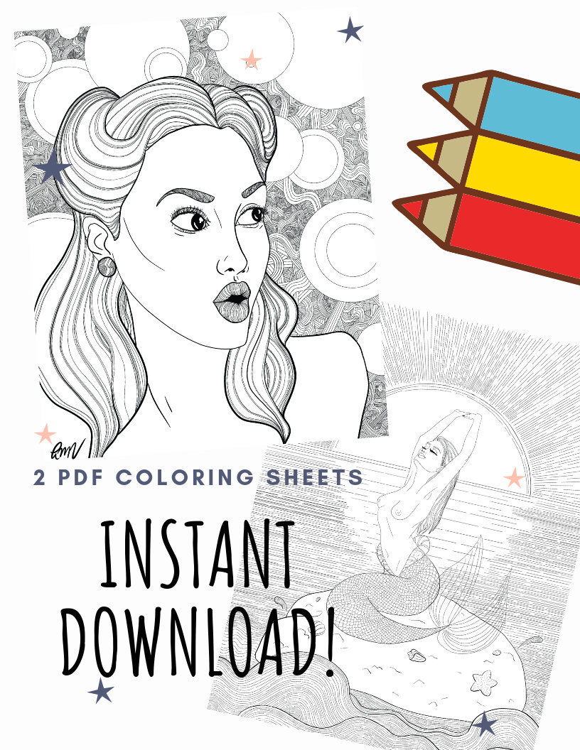 Coloring Sheets - Etsy