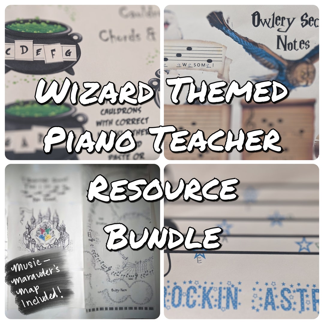 Wizard Themed Piano Teacher Resource Bundle - Etsy
