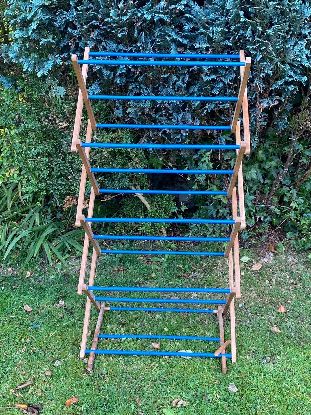 Vintage Clothes Airer Wooden Clothes Maiden Concertina Clothes Horse ...