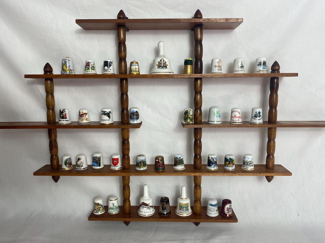 Vintage Thimble Collection - 31 Souvenir Thimbles & 3 Souvenir Bells ...