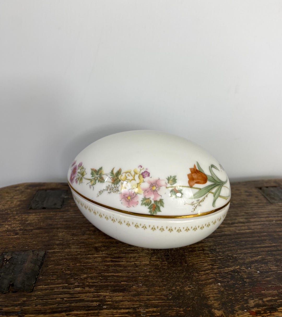 Vintage Easter Egg - Bone China Egg Shaped Trinket Dish - Wedgwood ...