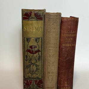 Antique Book Bundle Old Books Decorative Book Set Prop Display Vintage ...