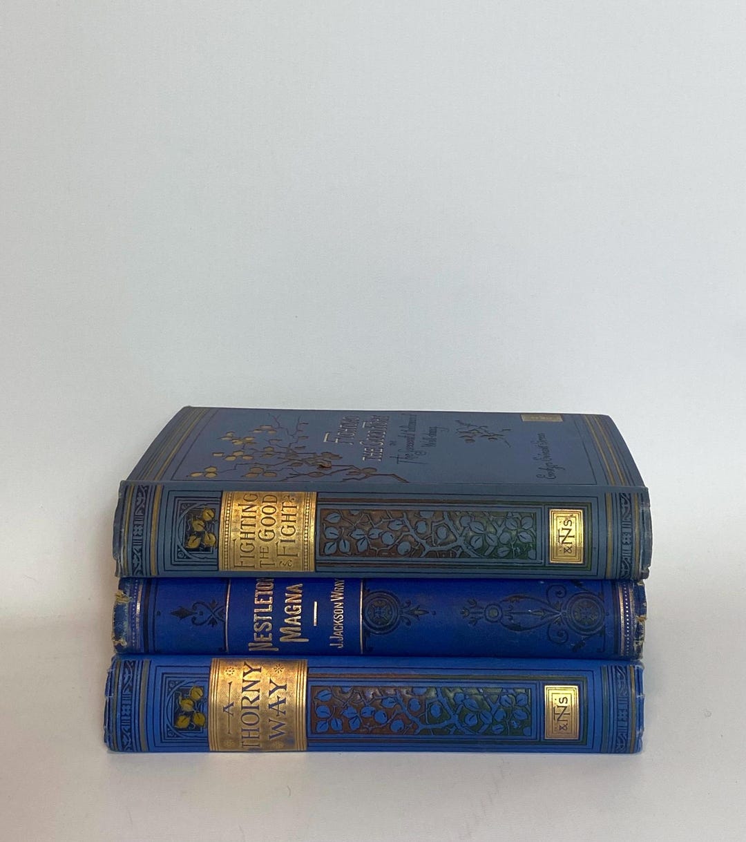 Antique Book Bundle - Old Books - Decorative Book Set - Vintage Prop ...