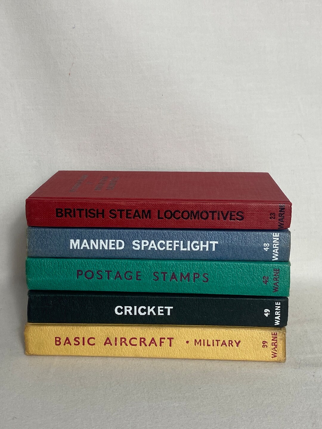 Vintage Observer Book Set Prop Display British Steam Locomotives ...