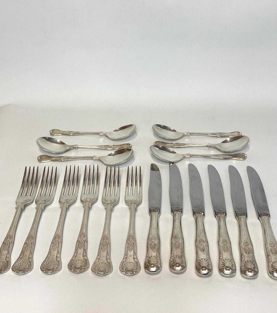 Vintage Silver Plated Cutlery Set - Newbridge Kings Pattern Cutlery Set ...