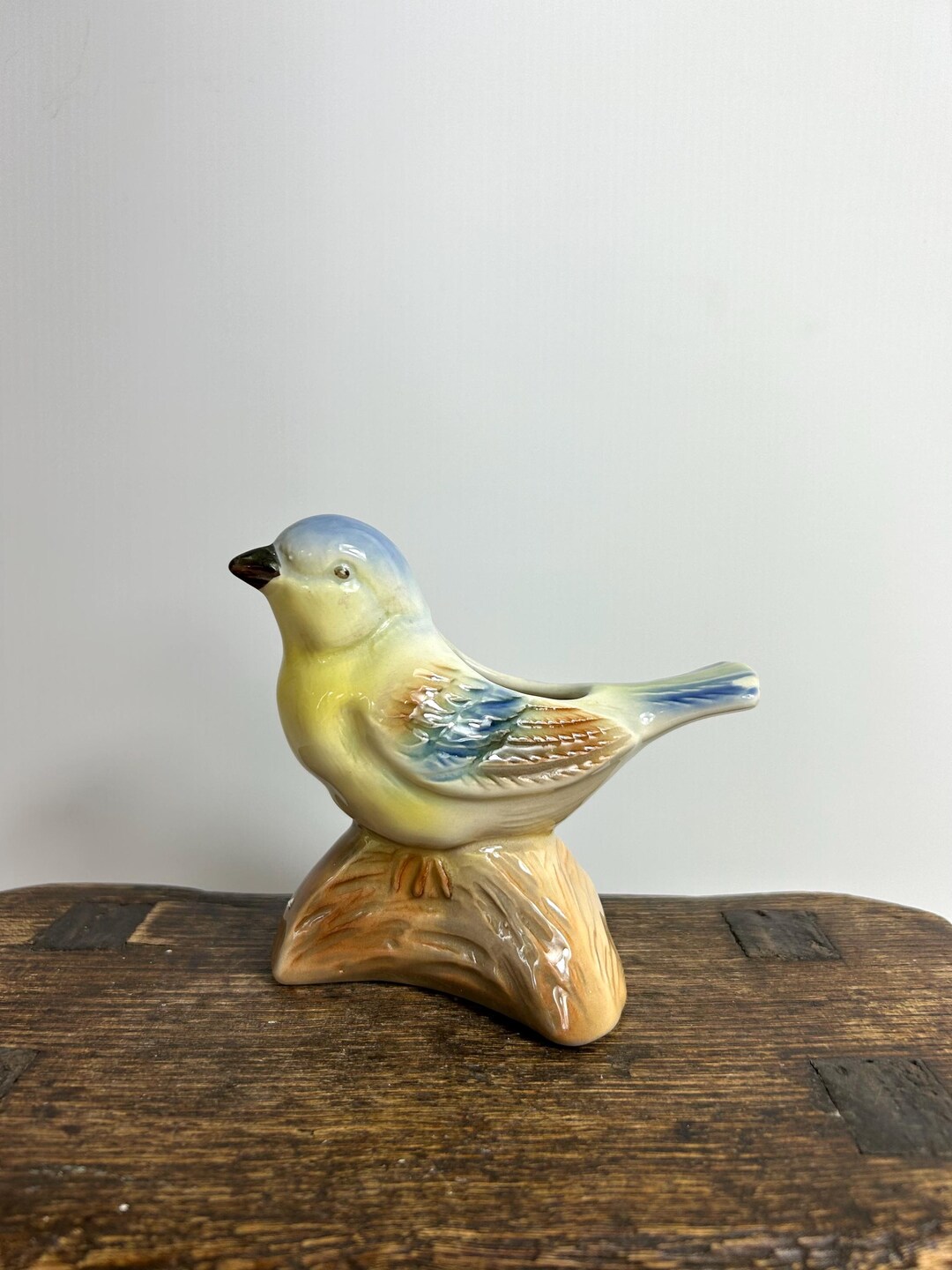Vintage Bud Vase : Blue Bird Shaped / Keele Street Pottery - Etsy