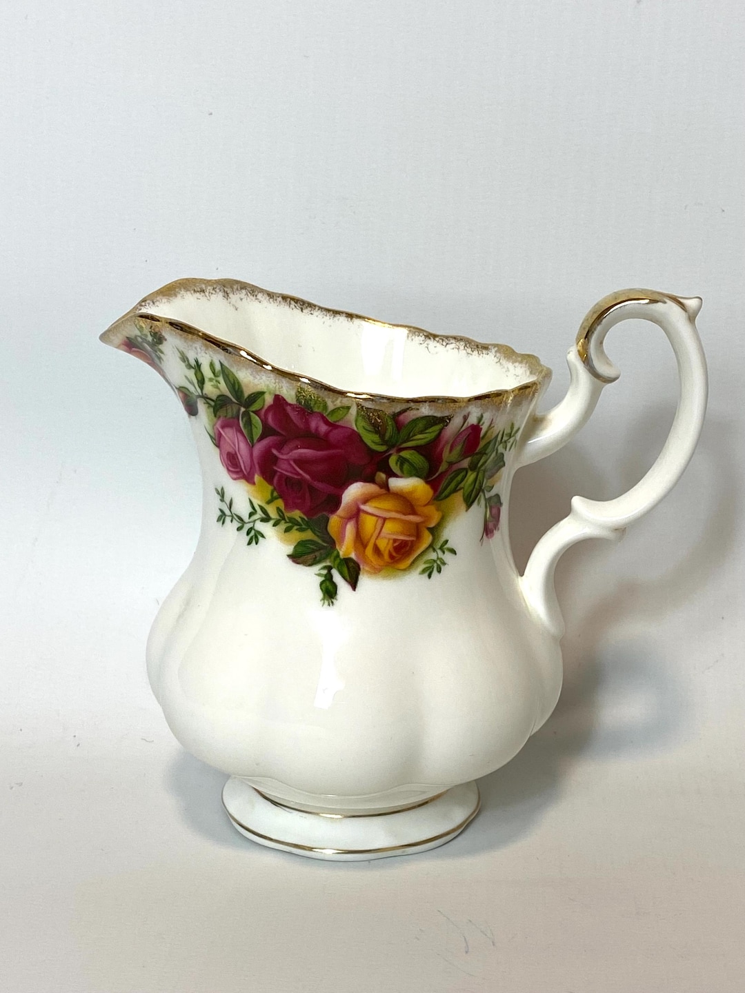 Royal Albert Old Country Roses Creamer Jug Bone China Milk Jug 1960s 4 ...