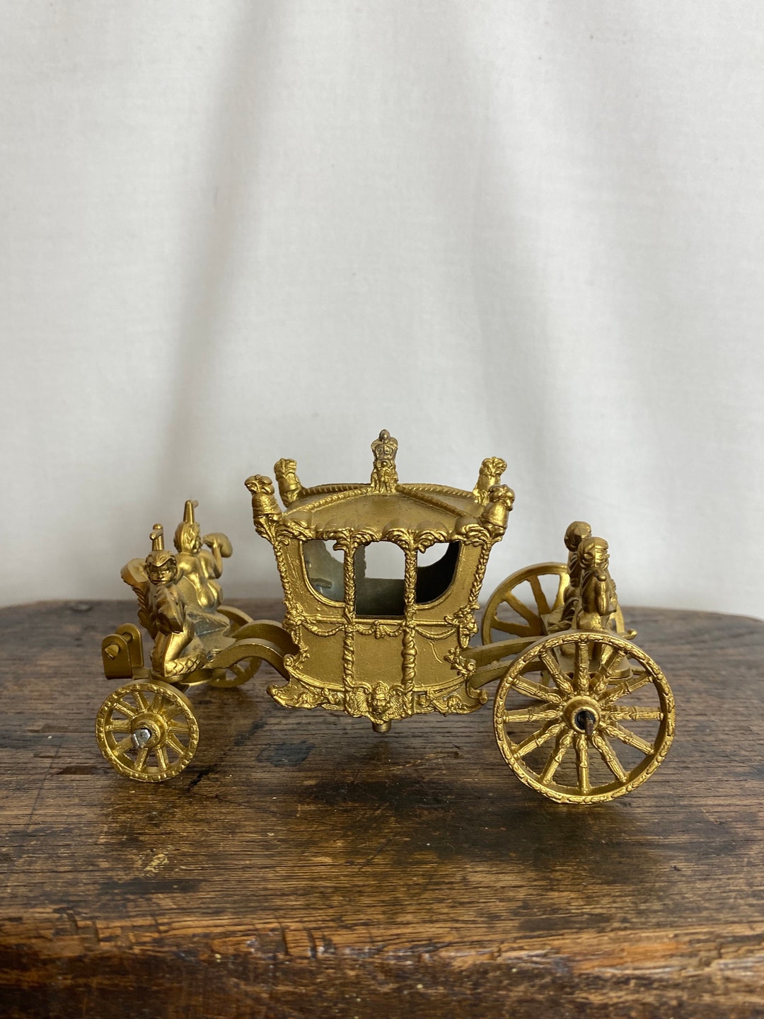 Vintage Brass Cinderella Carriage Vintage Stagecoach Ornament 4 VGC - Etsy