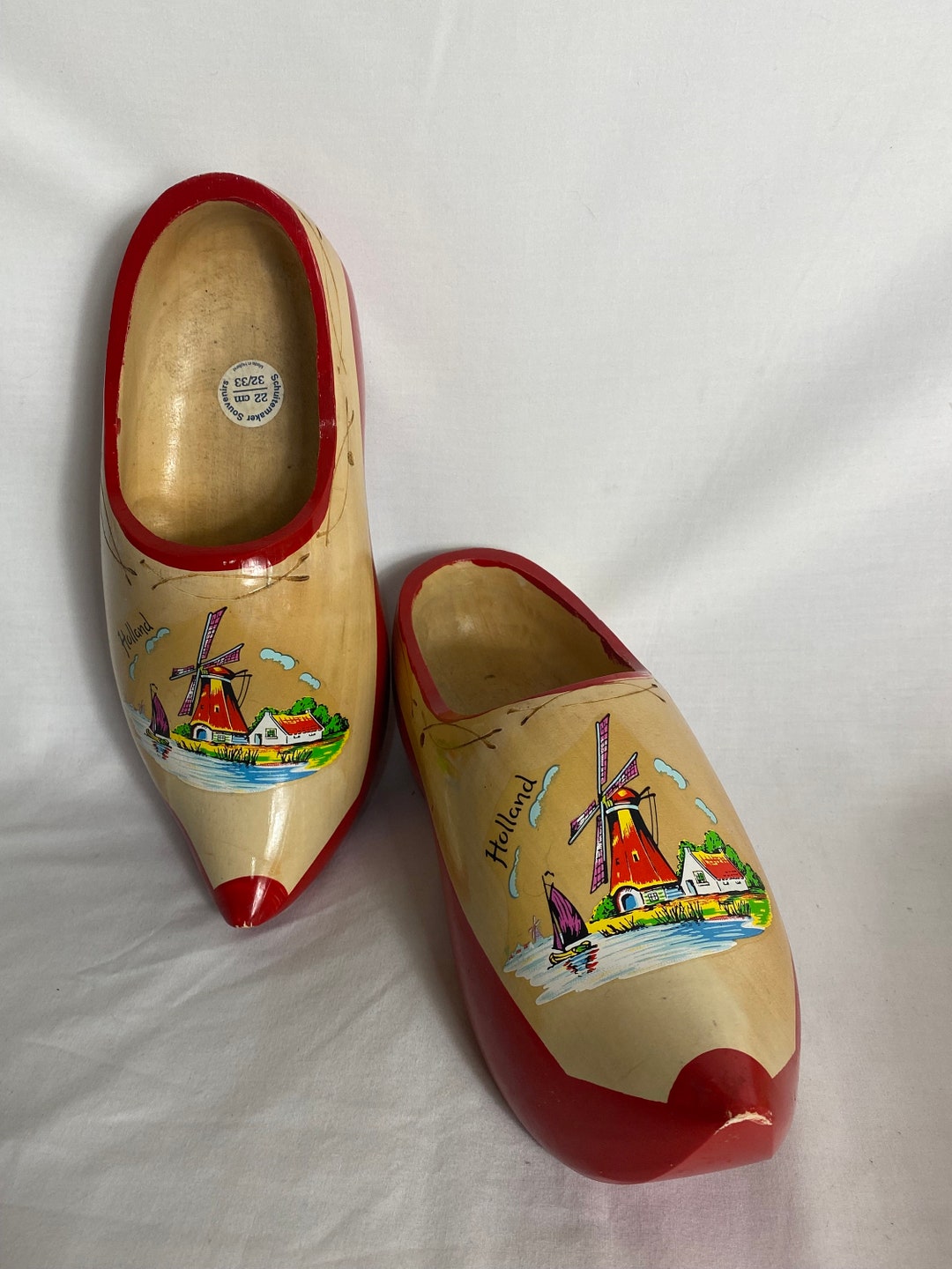 Vintage Clogs - Vintage Wooden Clogs - Souvenir Clogs - Dutch Wooden ...