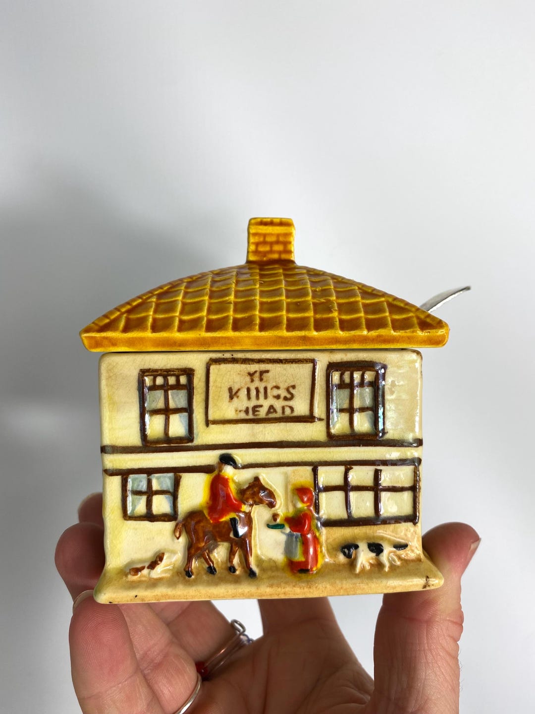 Vintage Jam Jar - Japanese Maruhon Ware - the Kings Head - Preserve Pot ...