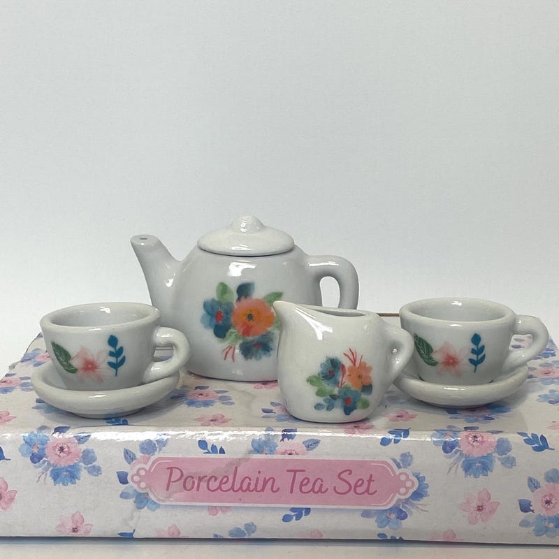 Miniature Tea Set - Etsy