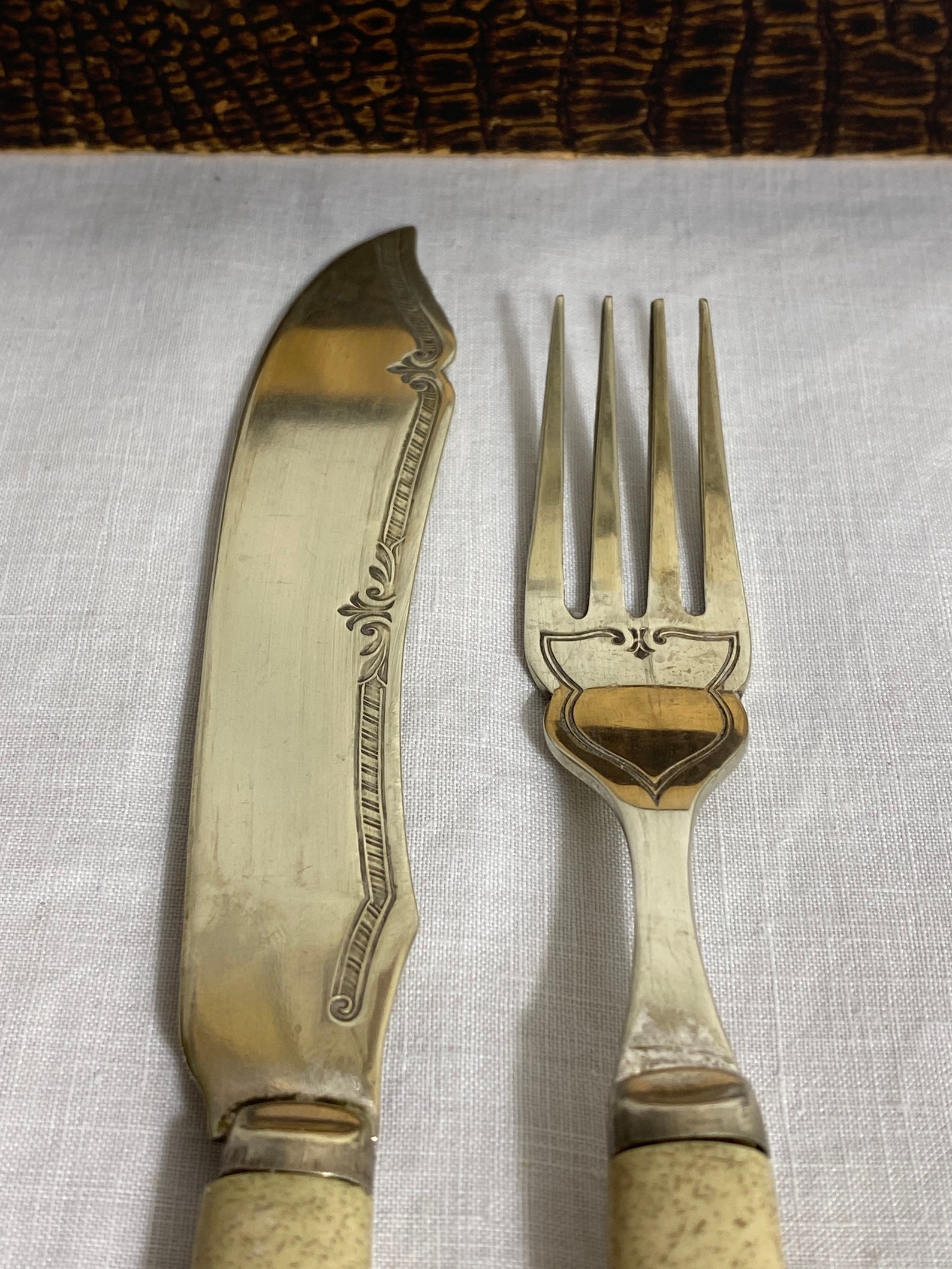 Antique Fish Cutlery. Fish Knives and Forks. Silver Plated. - Etsy