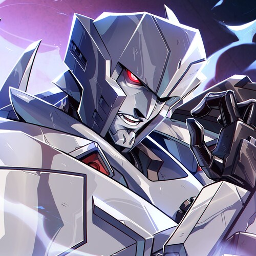 Megatron Transformers Animated Print - Etsy