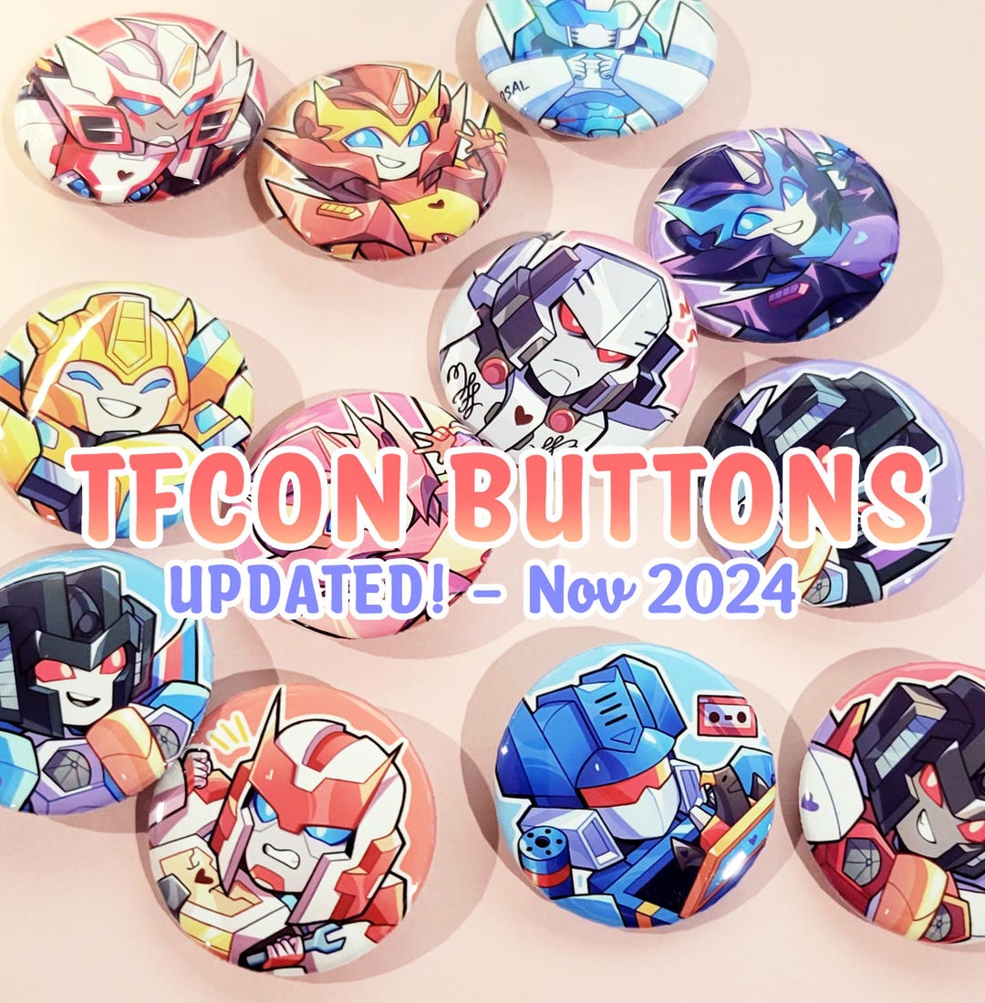 UPDATED! Transformers Buttons | TFCON BALTIMORE '24 Batch - Etsy