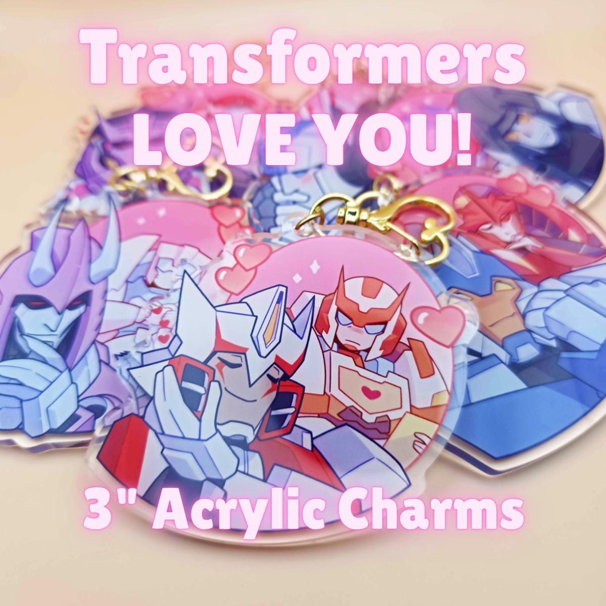 Transformers Love You! Charms | TFCON CHICAGO '25 Batch - Etsy