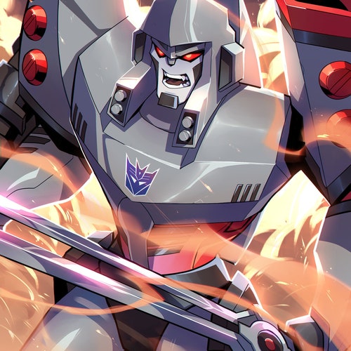 Megatron Transformers Earthspark Print - Etsy
