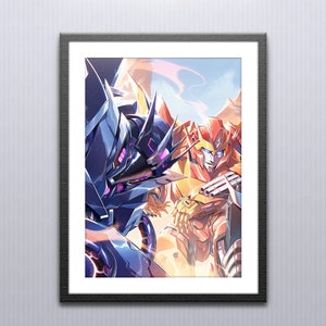 Soundwave + Rodimus V2 | Transformers Print - Etsy