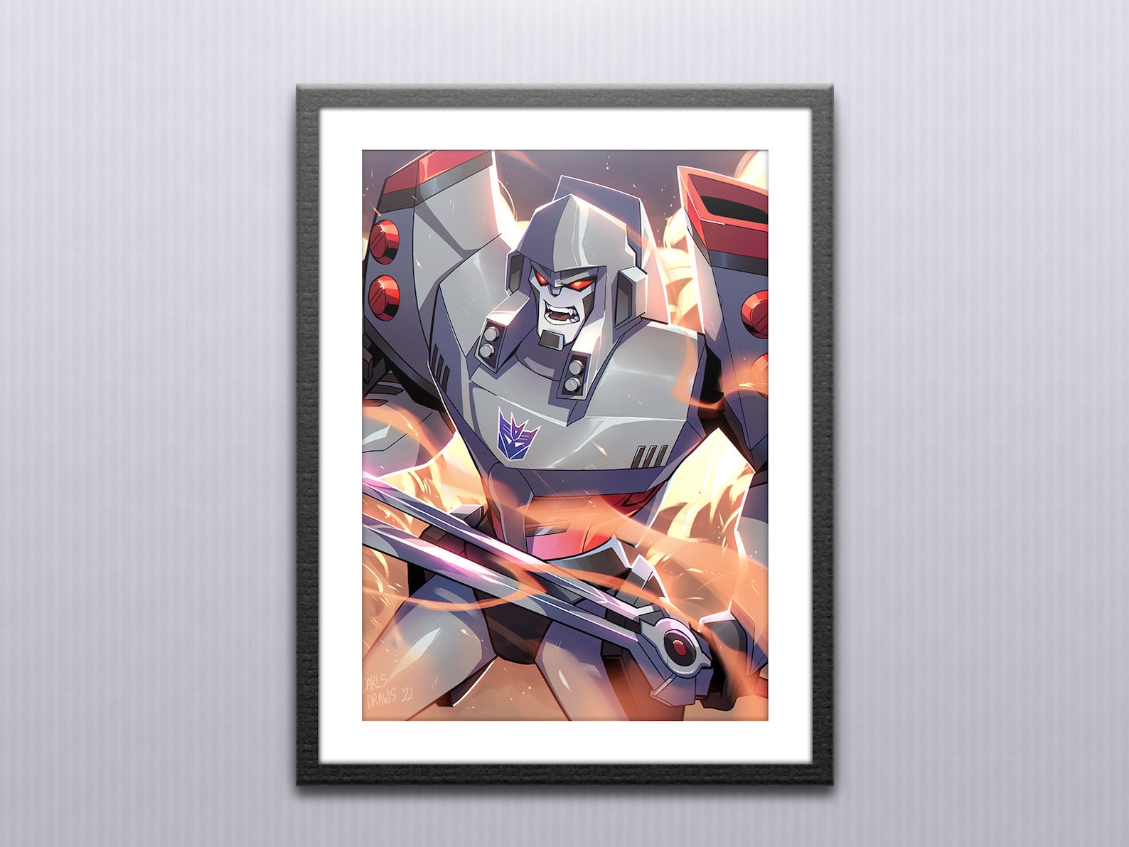 Megatron Transformers Animated Print - Etsy