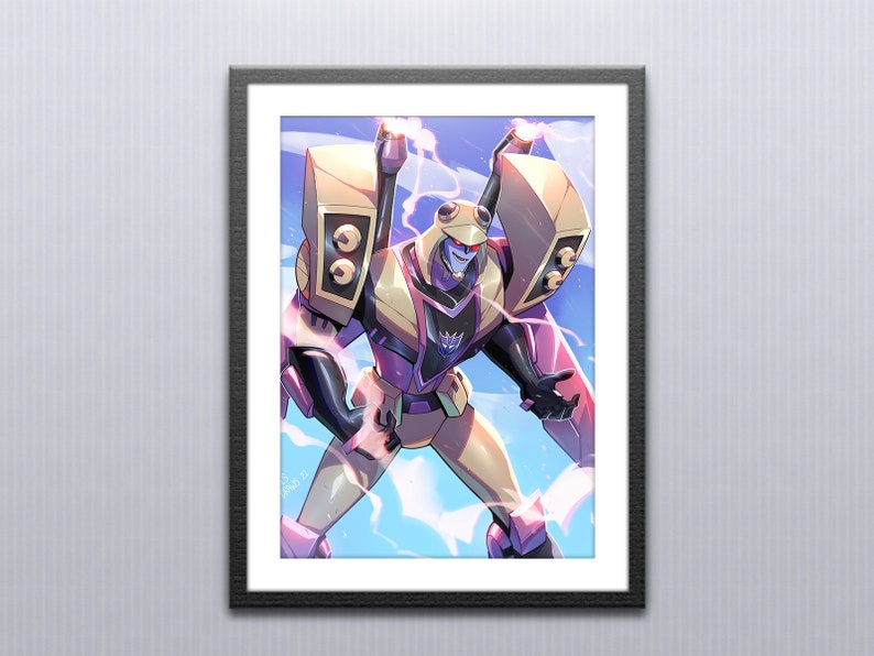 Blitzwing | Transformers Animated Print - Etsy