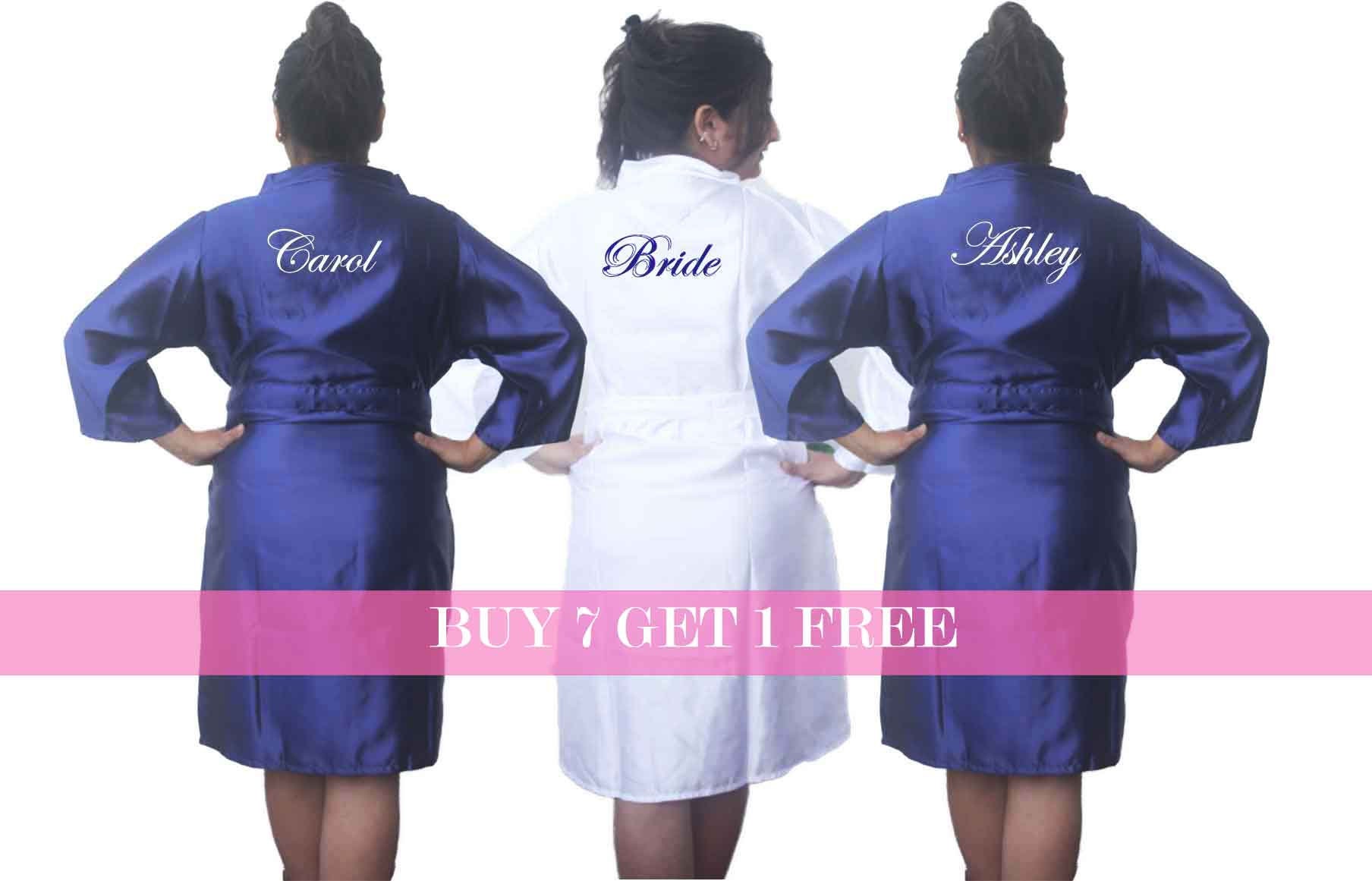 Silk Bridesmaid Robes Robes for Bridesmaids Satin - Etsy